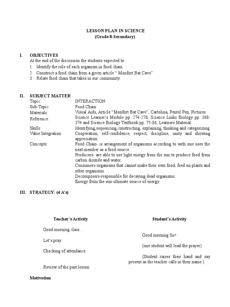 DigestiveSystem Lesson Plan in Science | PDF | Digestion | Human ...