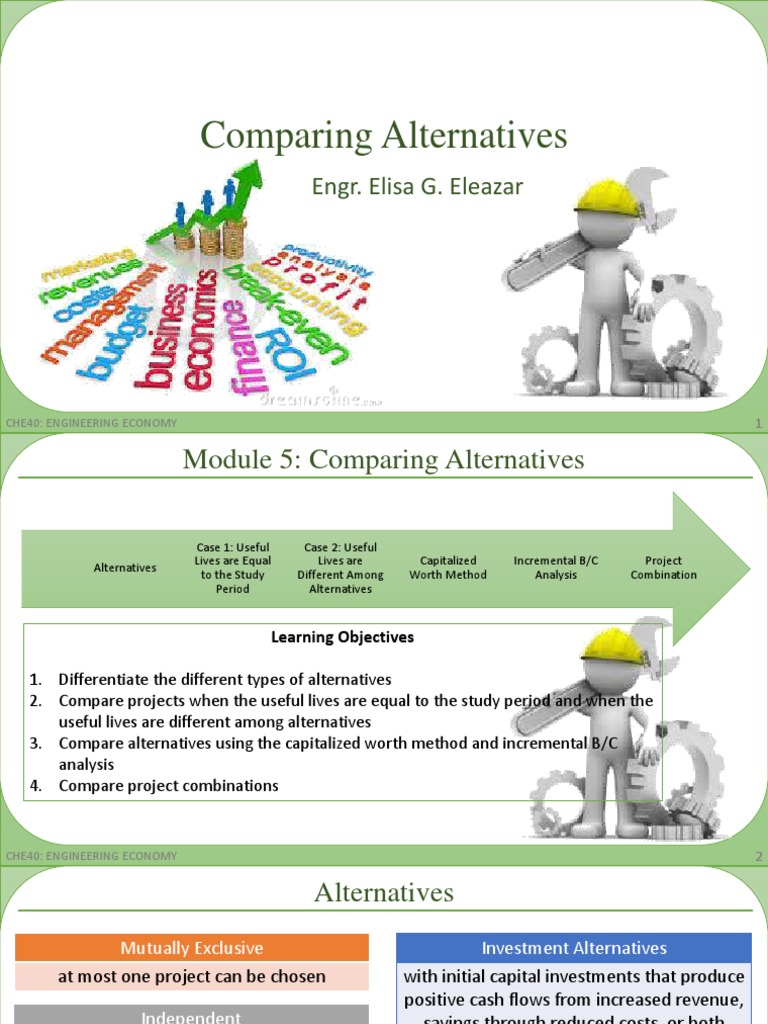 06 Comparing Alternatives | PDF | Investing | Capital (Economics)