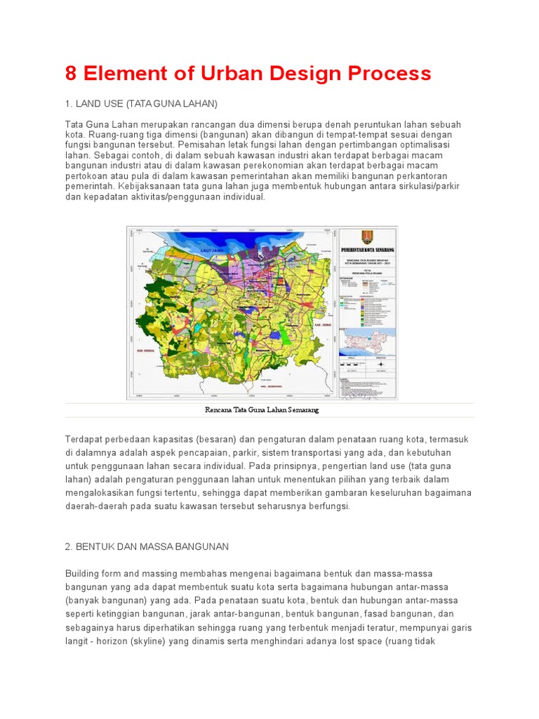 8 Element of Urban Design Process | PDF