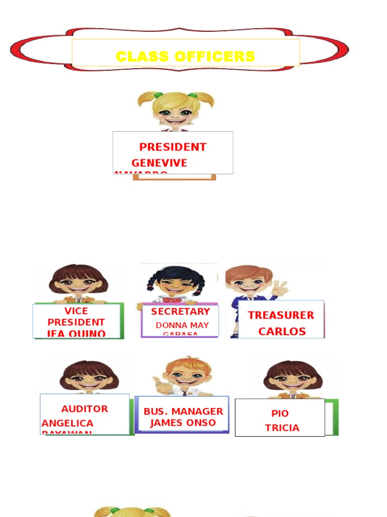 Class Officers and Roles Overview | PDF