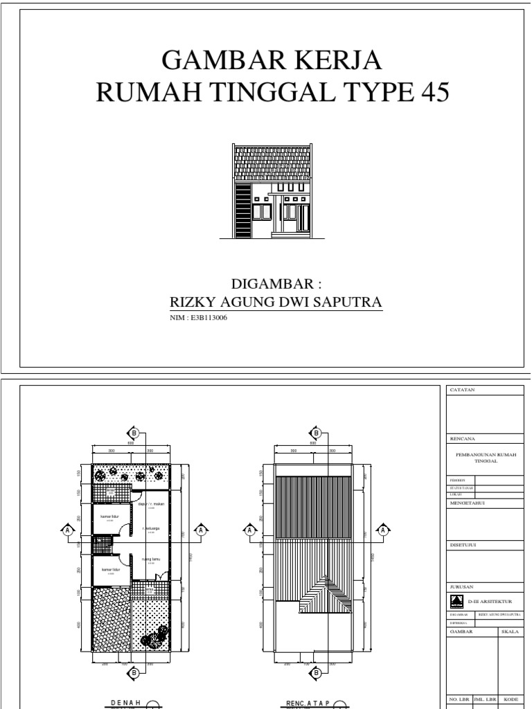 Rumah Type 45 | PDF