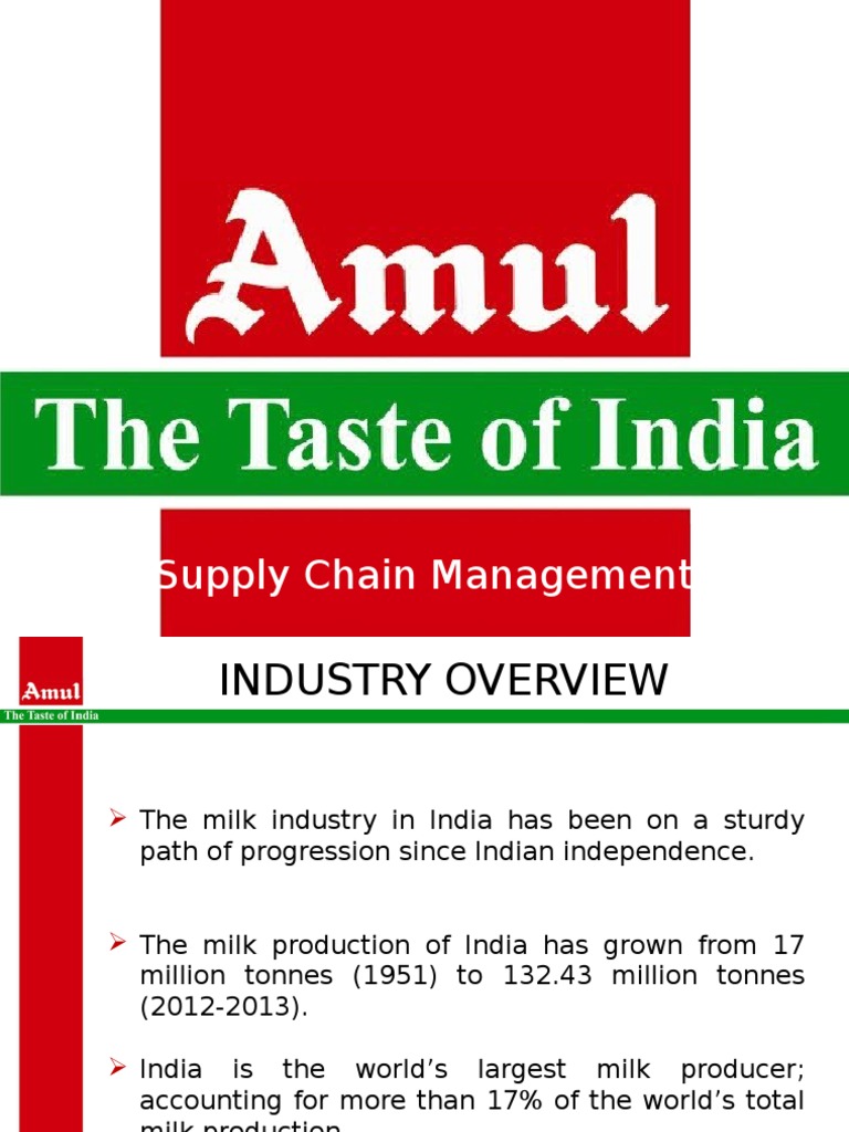 Amul: India's Dairy Supply Chain Insights | PDF | Dairy | Milk