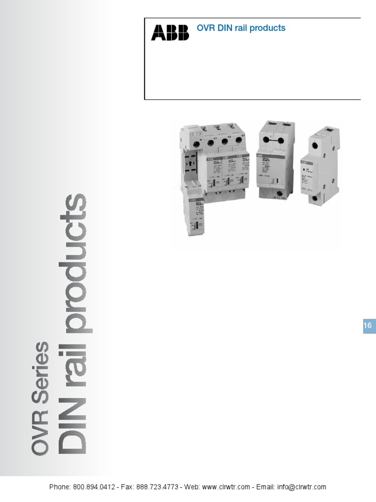 Abb Ovr Range Tvss | PDF | Electric Power | Manufactured Goods