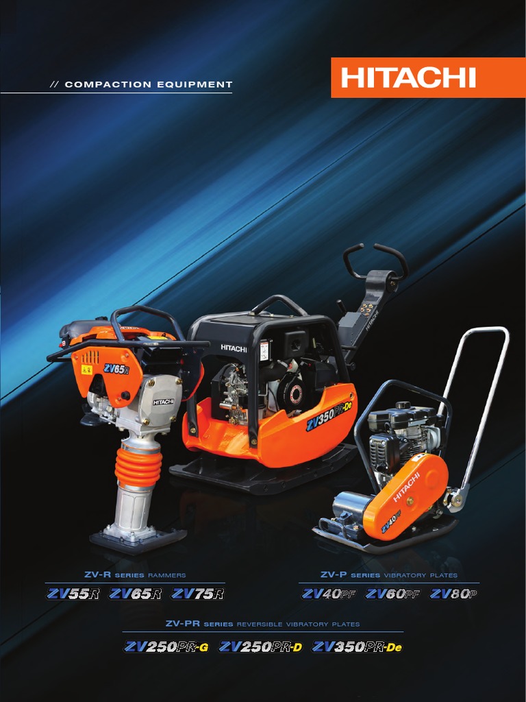 Hitachi Compaction Equipment Brochure | PDF | Belt (Mechanical) | Engines