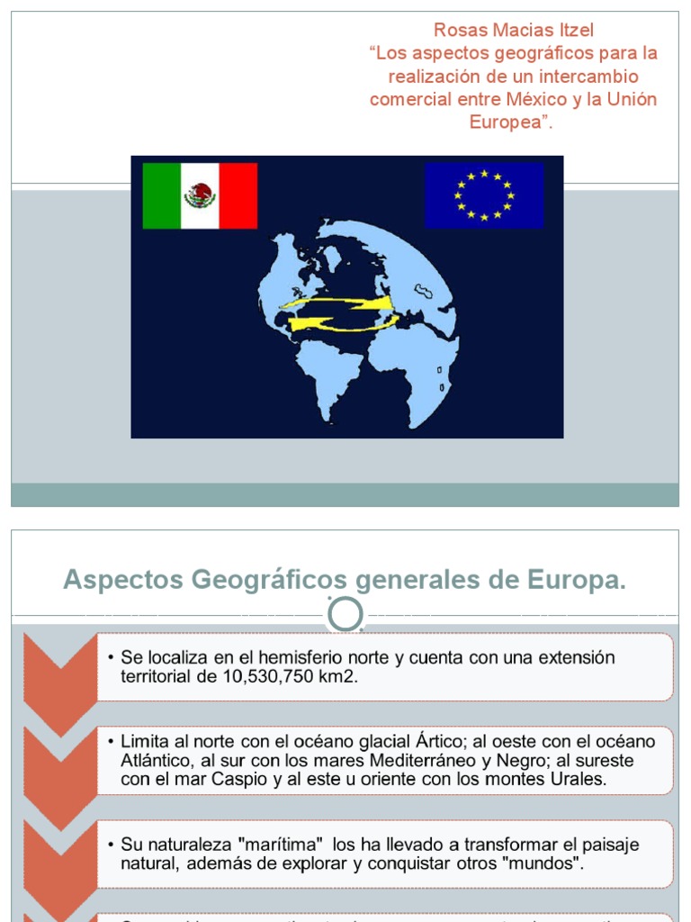 Los Aspectos Geográficos Para La Realización De Un Intercambio