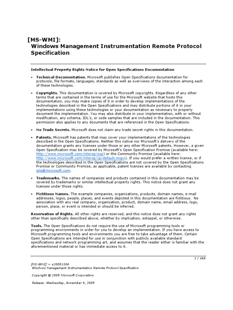 Windows Management Instrumentation Interface | Download Free PDF ...