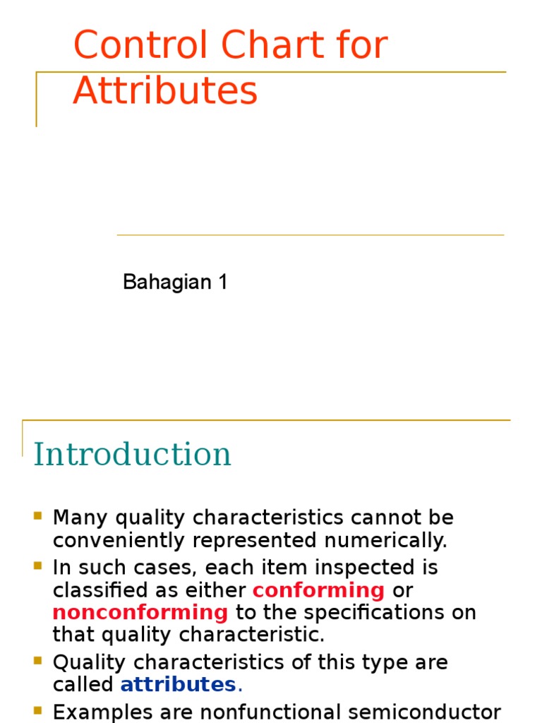 Chapter 6-Control Chart For Attributes | PDF | Statistics | Statistical ...