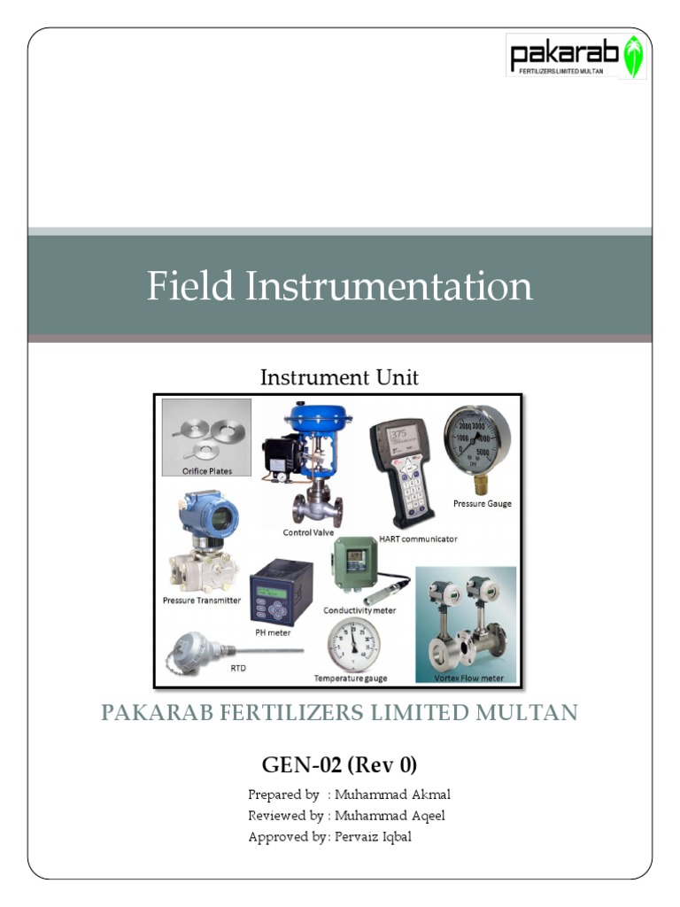 Field Instrumentation | PDF | Thermocouple | Pressure Measurement