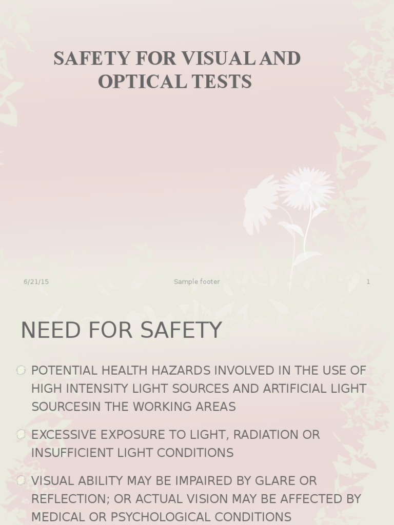 Safety in Visual Testing | PDF | Ultraviolet | Radiation