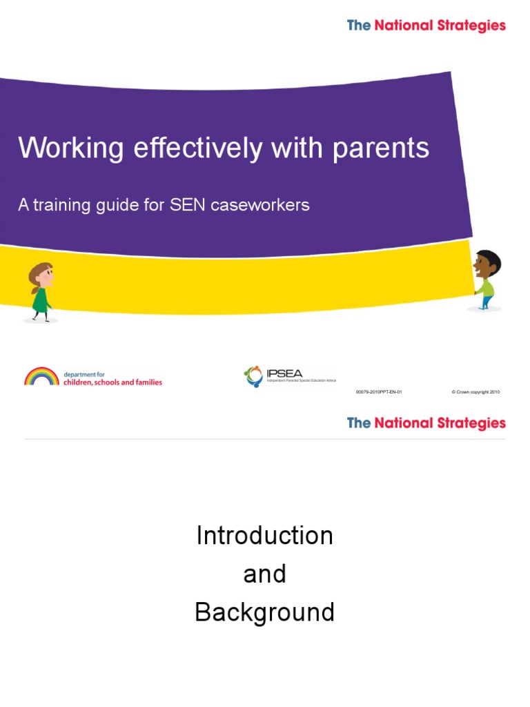 Working Effectively With Parents: A Training Guide For SEN Caseworkers | PDF | Copyright ...