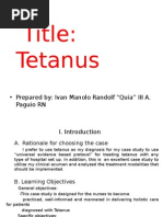 Tetanus Case Study | PDF | Neuron | Motor Neuron