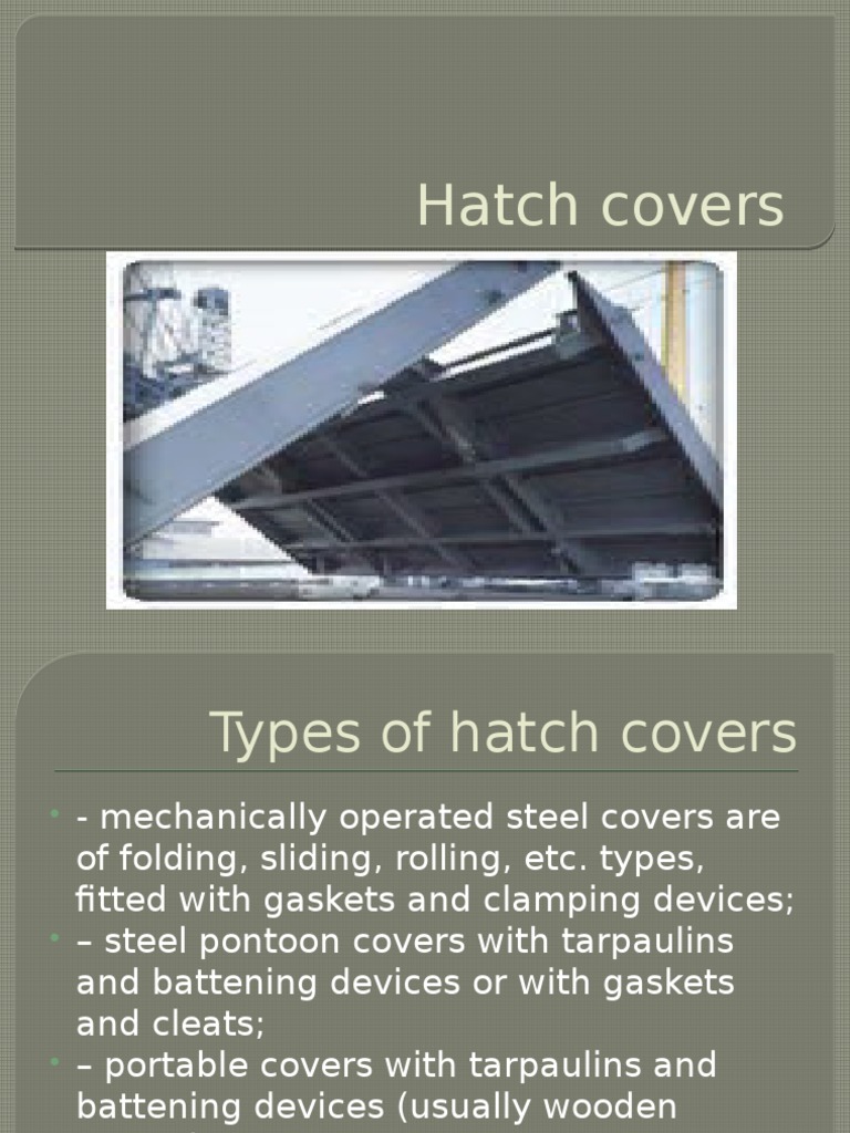 Hatch Covers | PDF | Mechanical Engineering | Transport