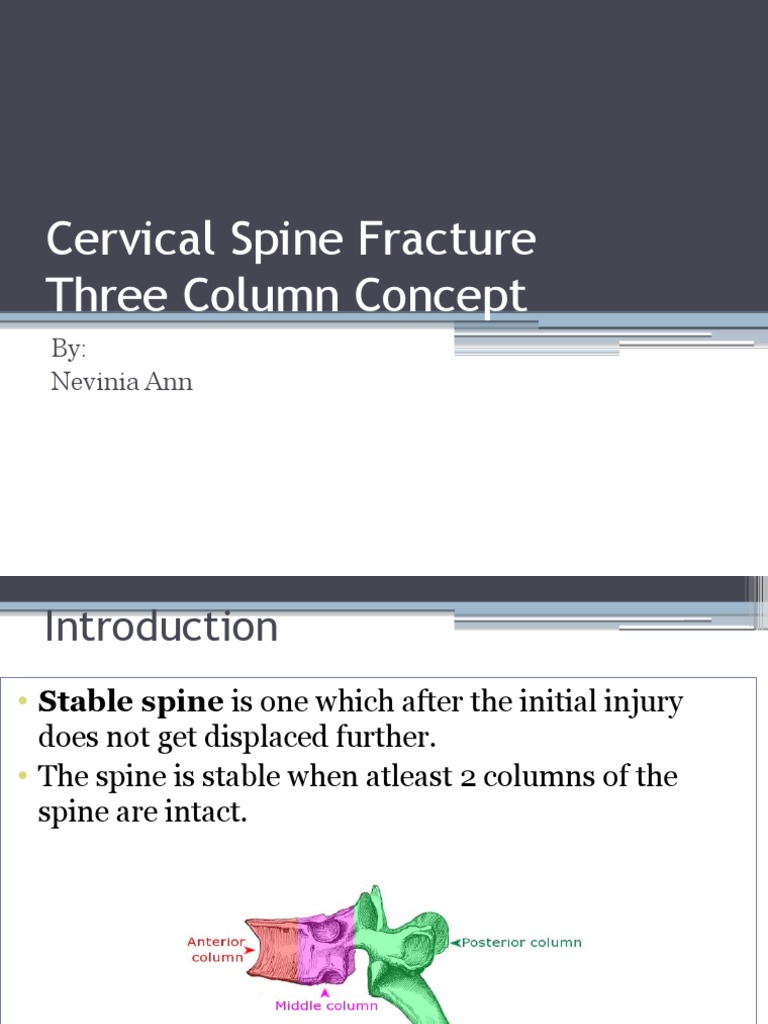 Cervical Spine Fracture Stability Guide | PDF