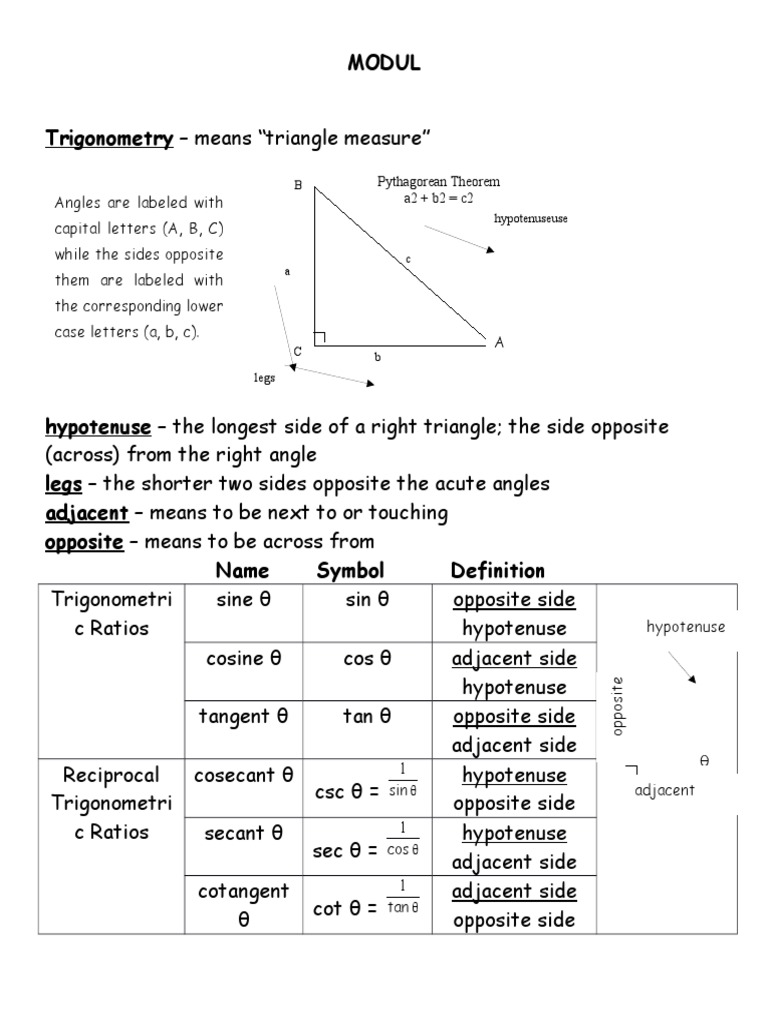 Angles Are Labeled With Capital Letters (A, B, C) While The Sides ...