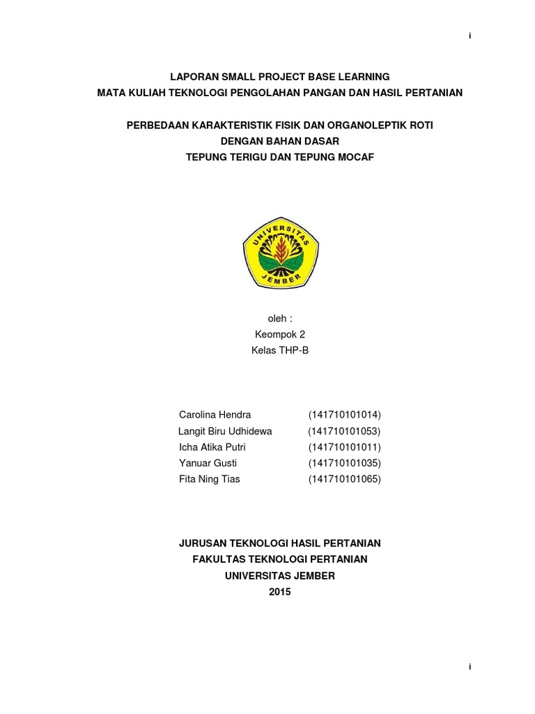 Roti Tepung Terigu Dan Tepung Mocaf | PDF | Kesehatan Holistik