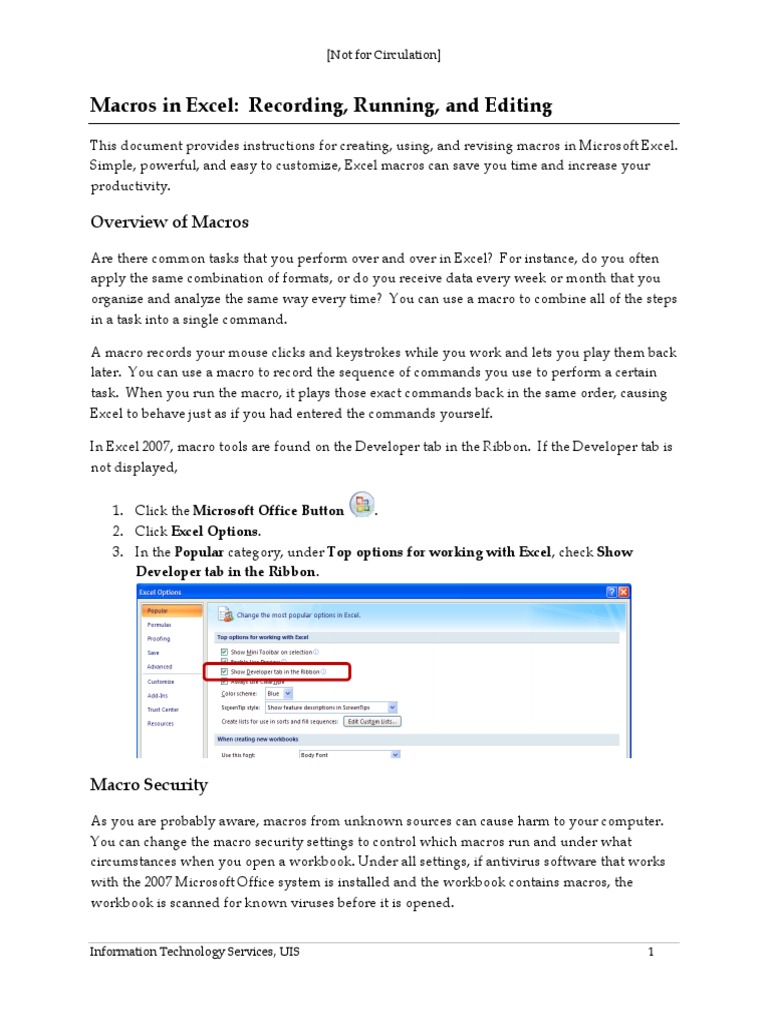 22 Macros in Excel | PDF | Macro (Computer Science) | Microsoft Excel