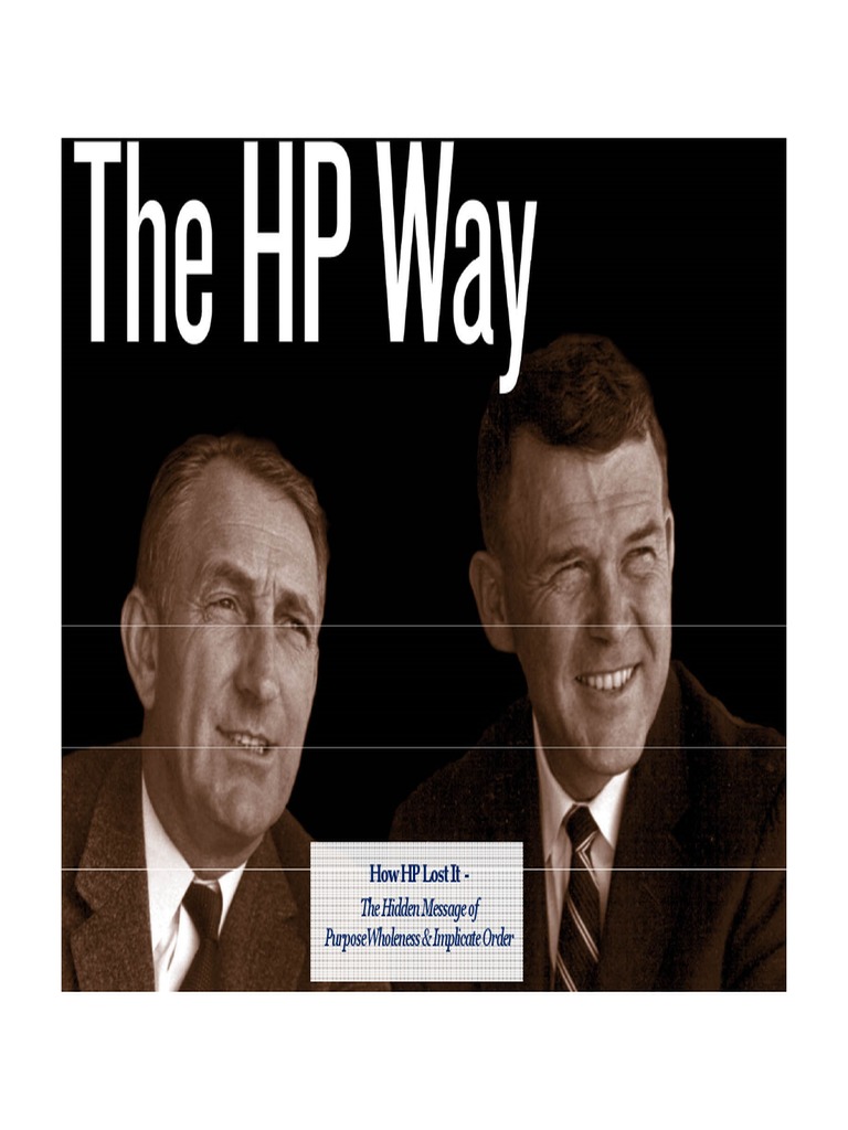 Lost - The HP Way | PDF | Hewlett Packard | Capitalism