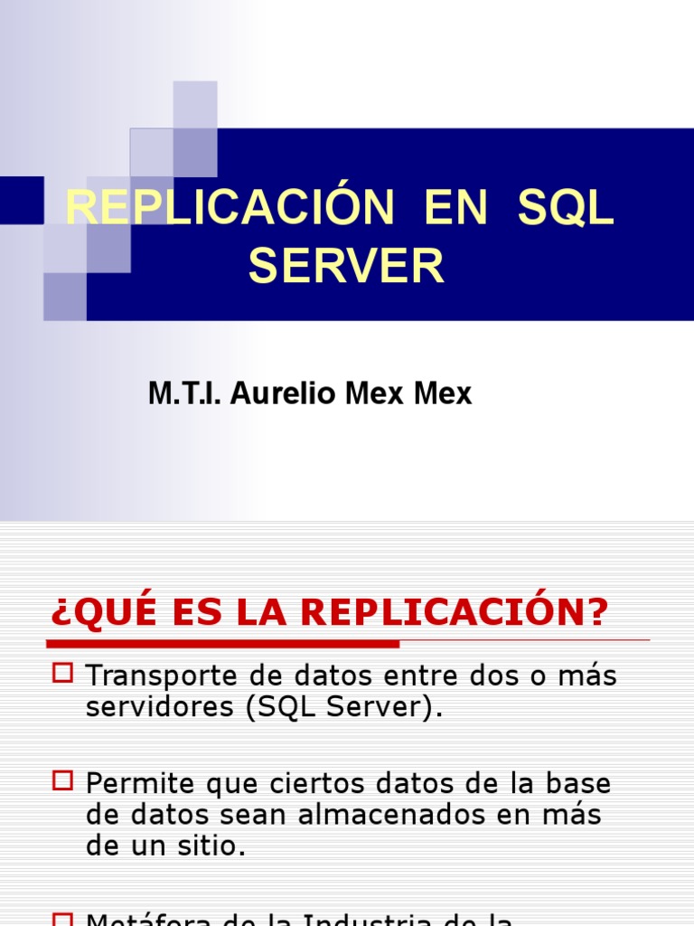 Replicacion en SQL Server | PDF | Red de computadoras | Servidor SQL de Microsoft