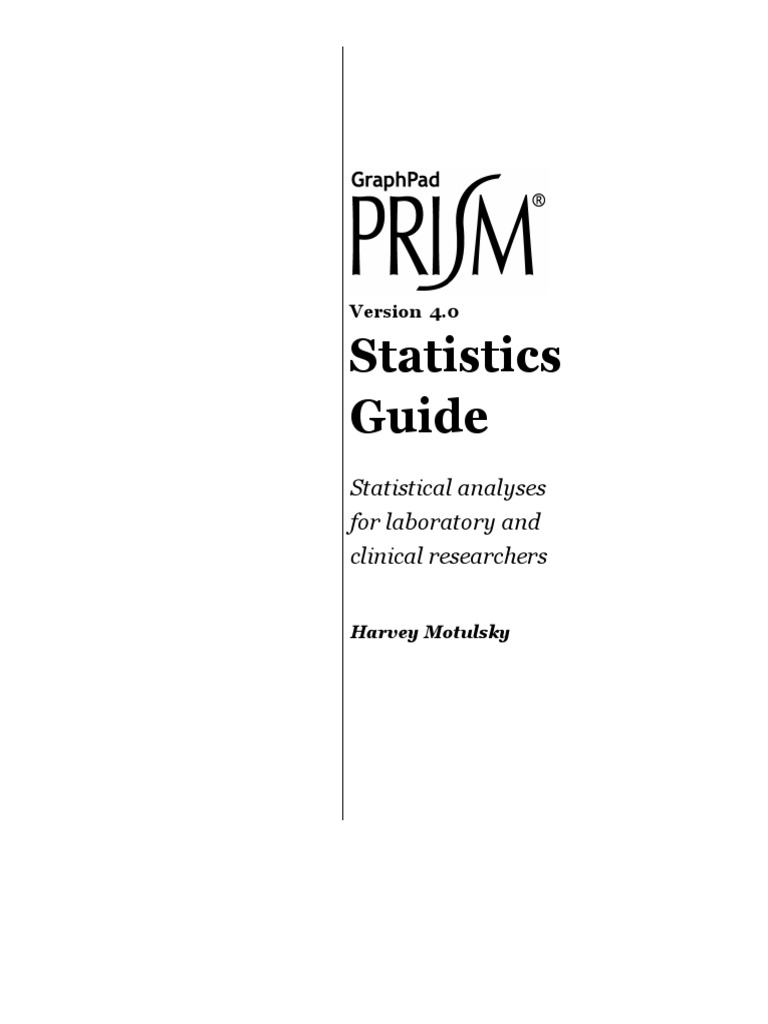 Motulsky's Guide to Statistical Analysis | PDF | P Value | Confidence ...