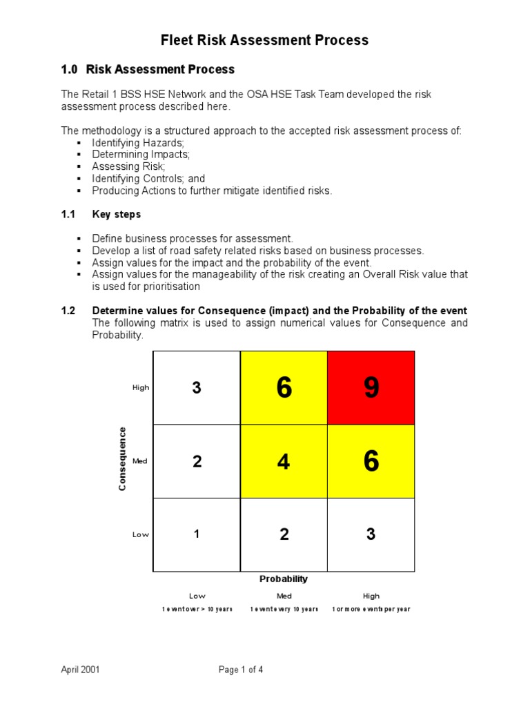 4 Fleet Risk Assessment Process | PDF | Risk Assessment | Risk