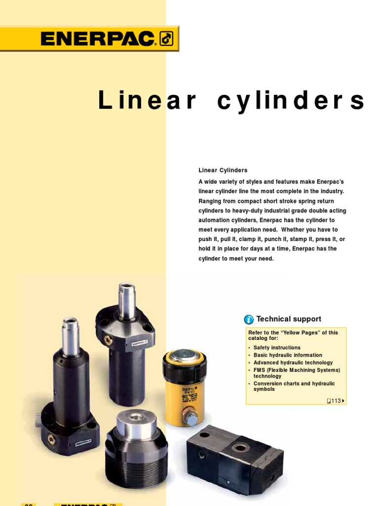 Linear Cylinders | PDF | Machines | Mechanical Engineering