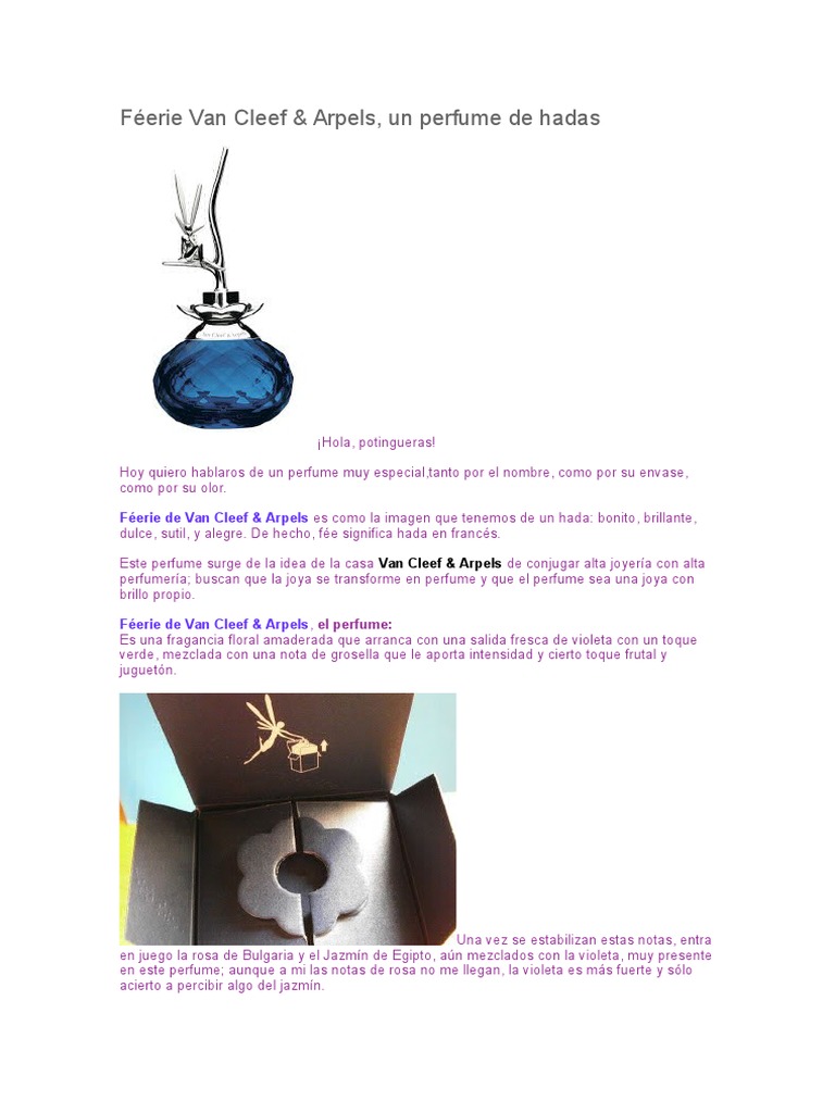 Féerie Van Cleef | PDF | Perfume | Naturaleza