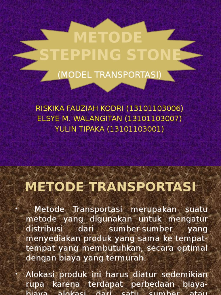 METODE Stepping Stone | PDF