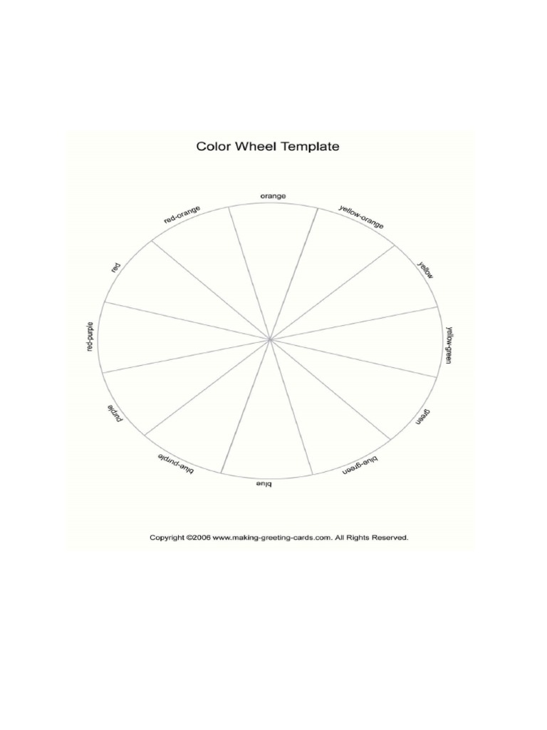 Color Wheel Template | PDF