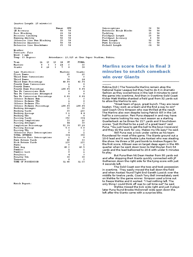 Marlins Score Twice in Final 3 Minutes To Snatch Comeback Win Over ...