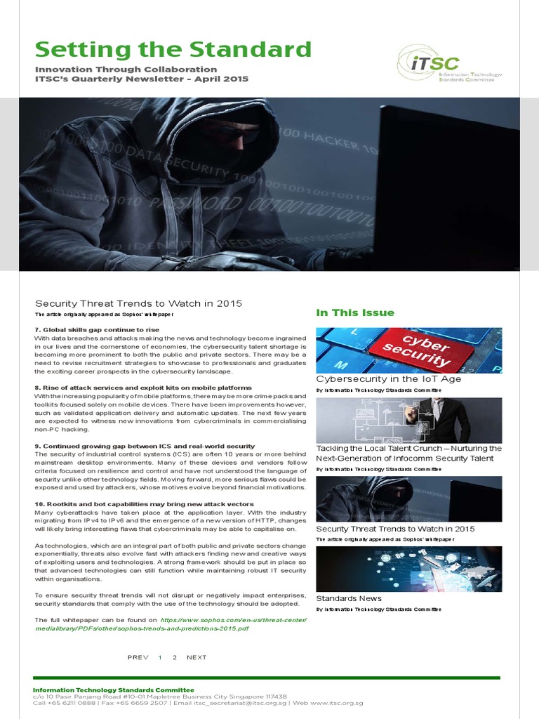2015 April Security Threat Trends Pg2 | PDF | Computer Security | Security
