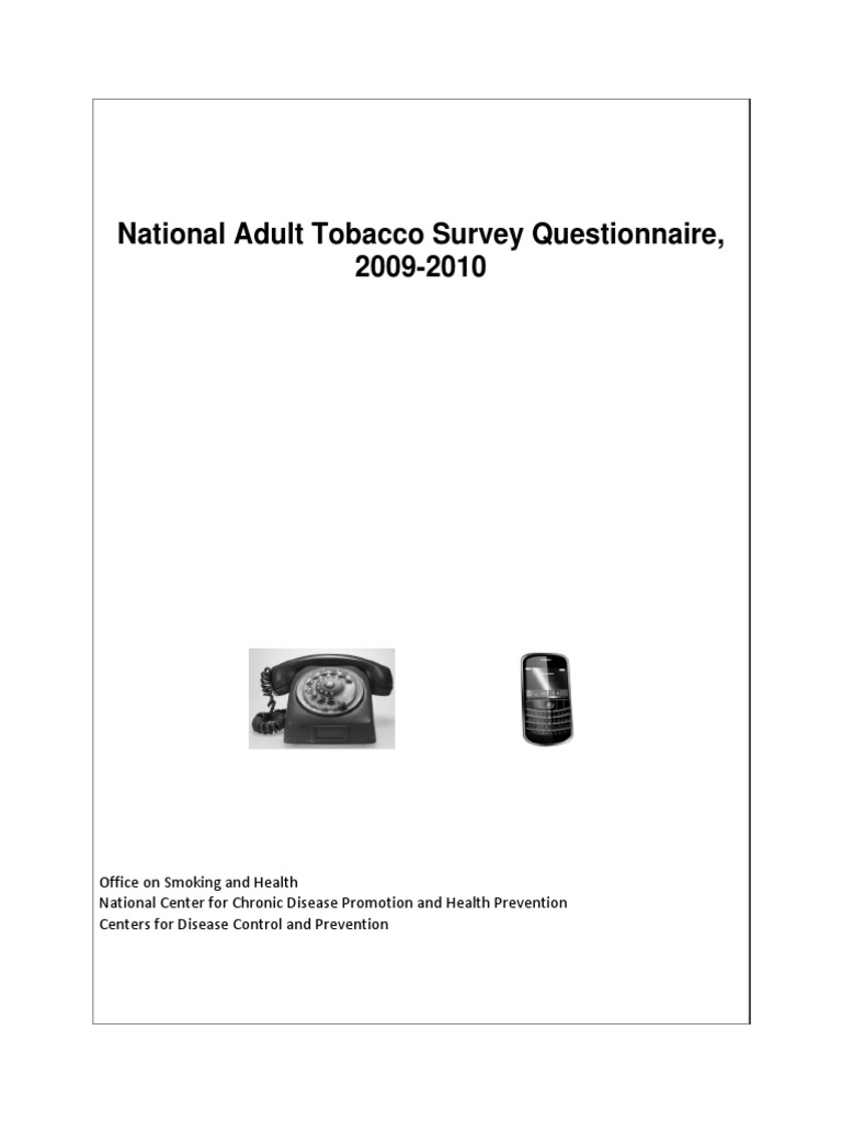 2009 2010 Questionnaire | PDF | Cigar | Cigarette