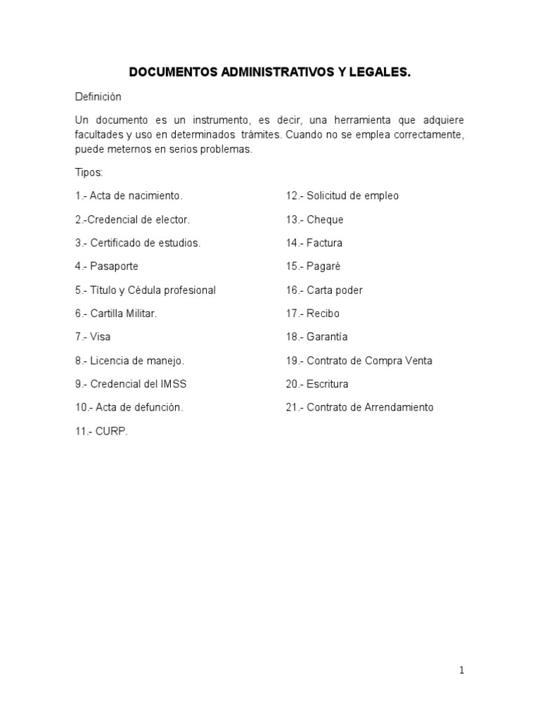 Documentos Administrativos y Legales | PDF | Factura | Pagos