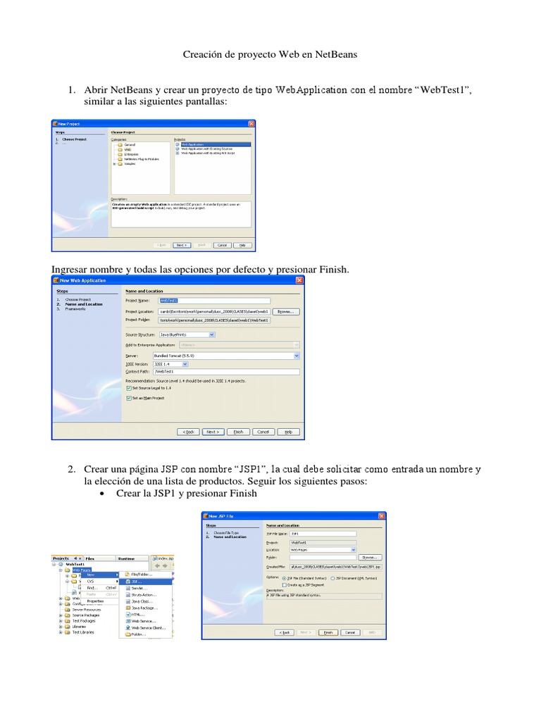 SERVLET Proyecto Web en NetBeans | PDF | Páginas del servidor Java | Java (lenguaje de programación)