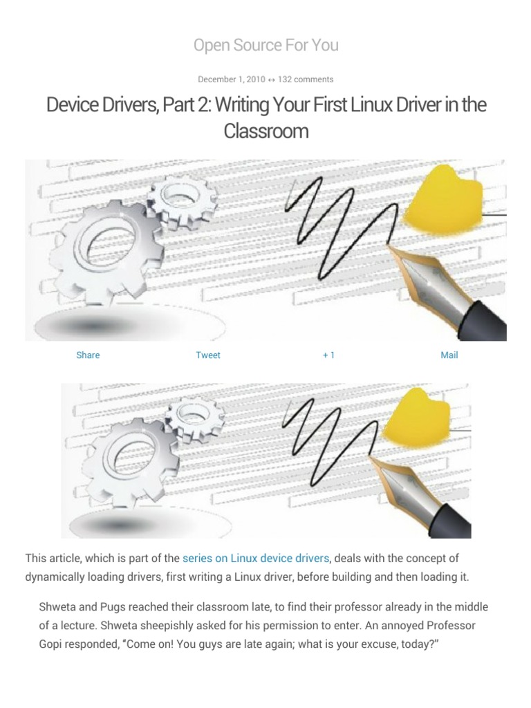 Writing Your First Linux Driver | PDF | Unix Variants | Device Driver
