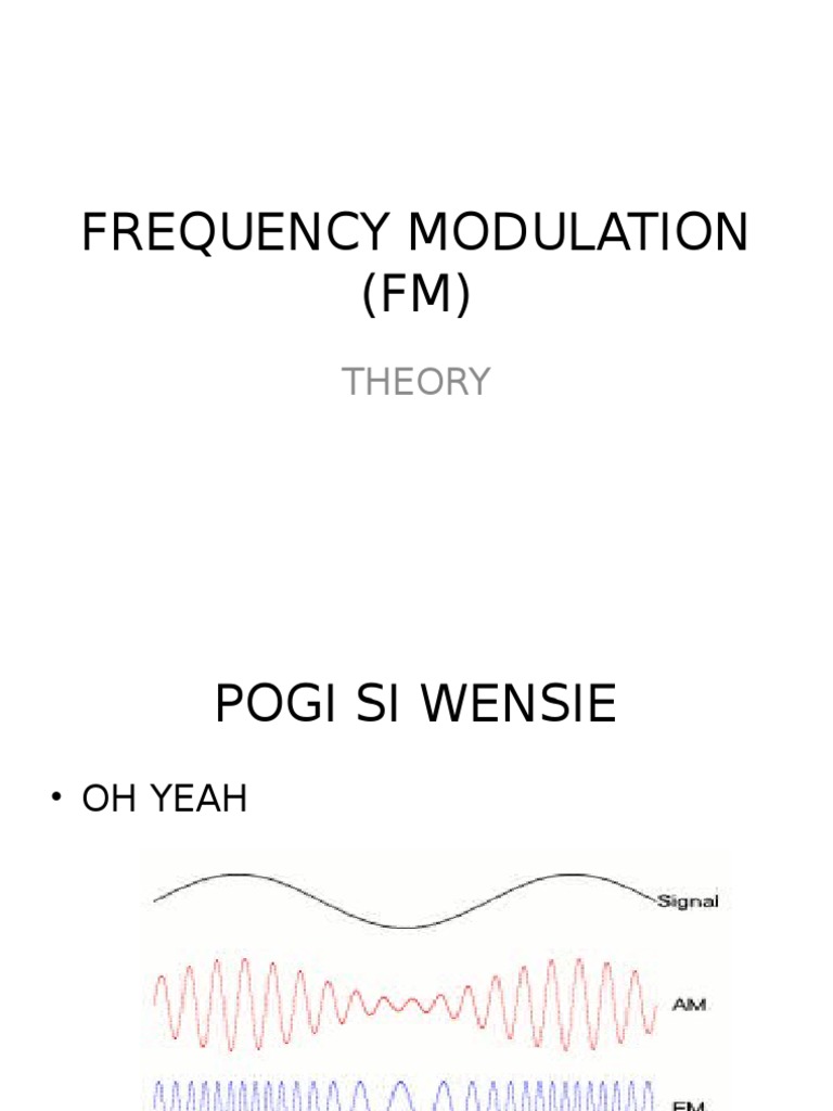 Frequency Modulation (FM) : Theory | PDF