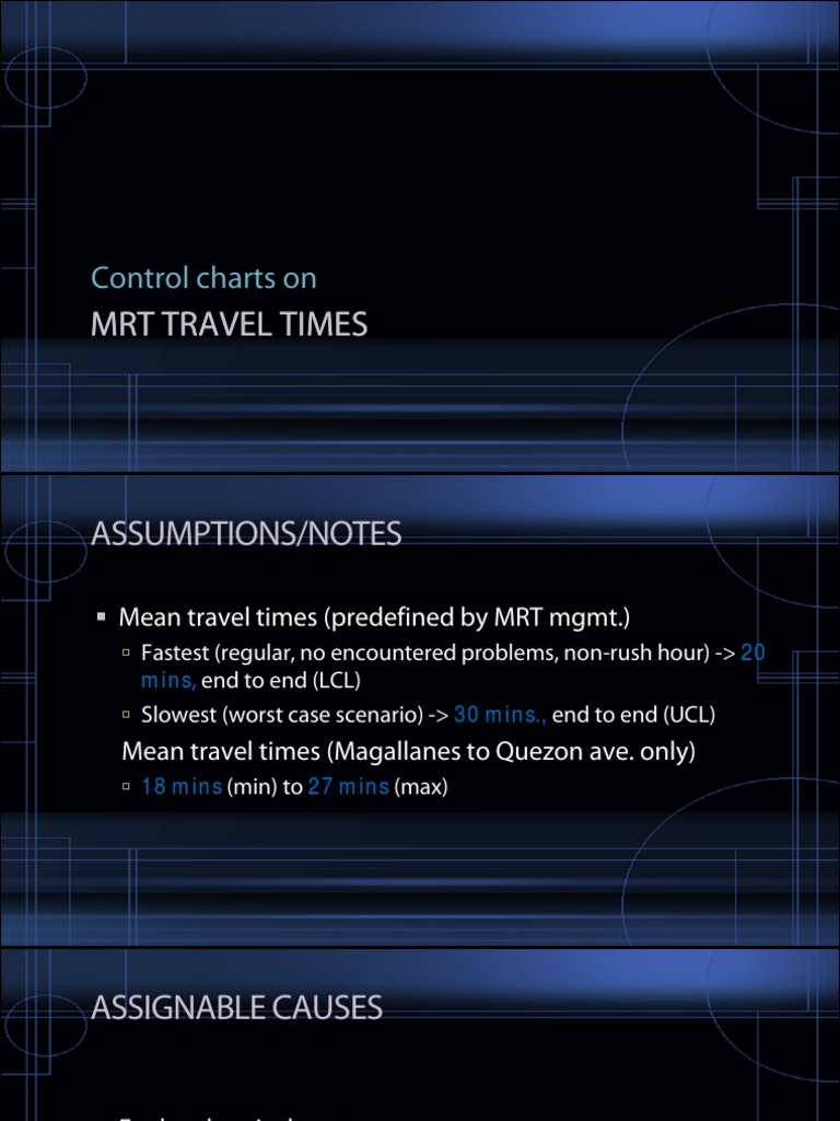 MRT Travel Time Analysis | PDF