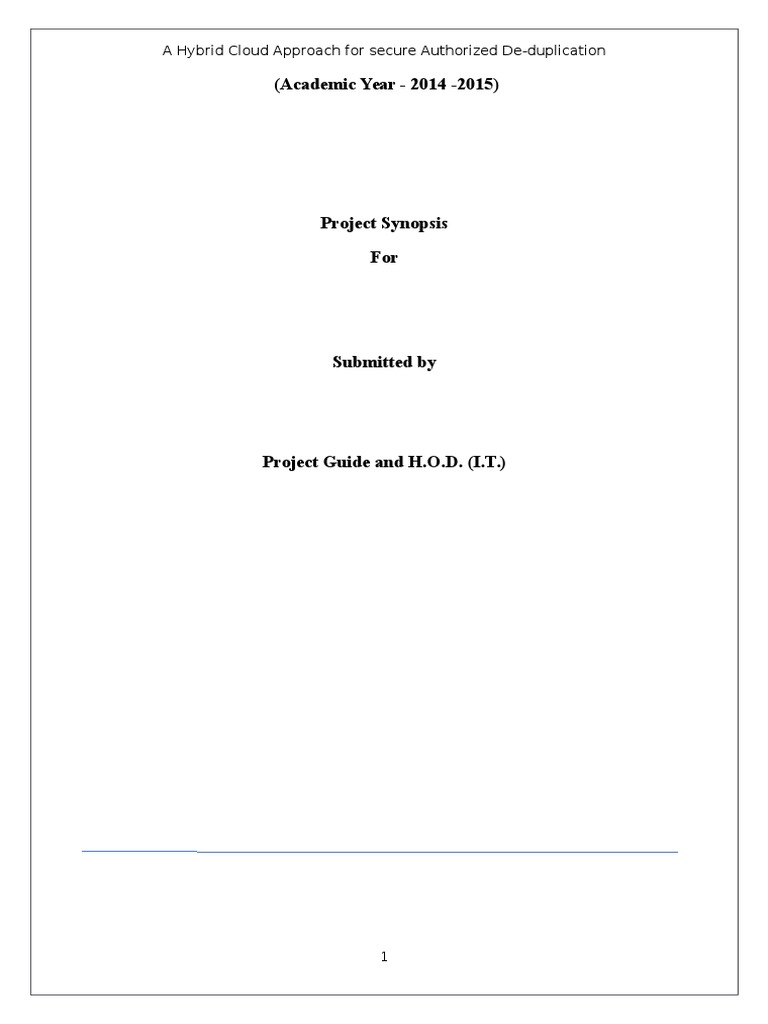 A Hybrid Cloud Approach For Secure Authorized Deduplication Pdf Cloud Computing Espionage