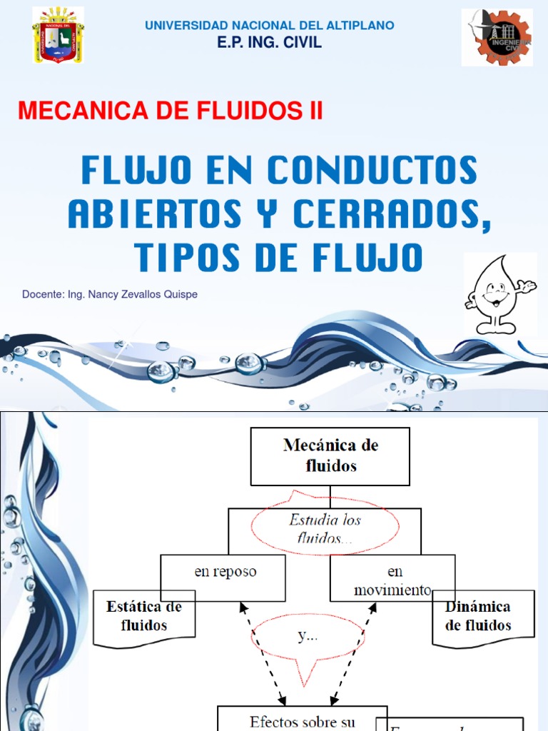 Clasificación del Flujo en Tuberías y Canales | PDF | Ciencias sociales ...