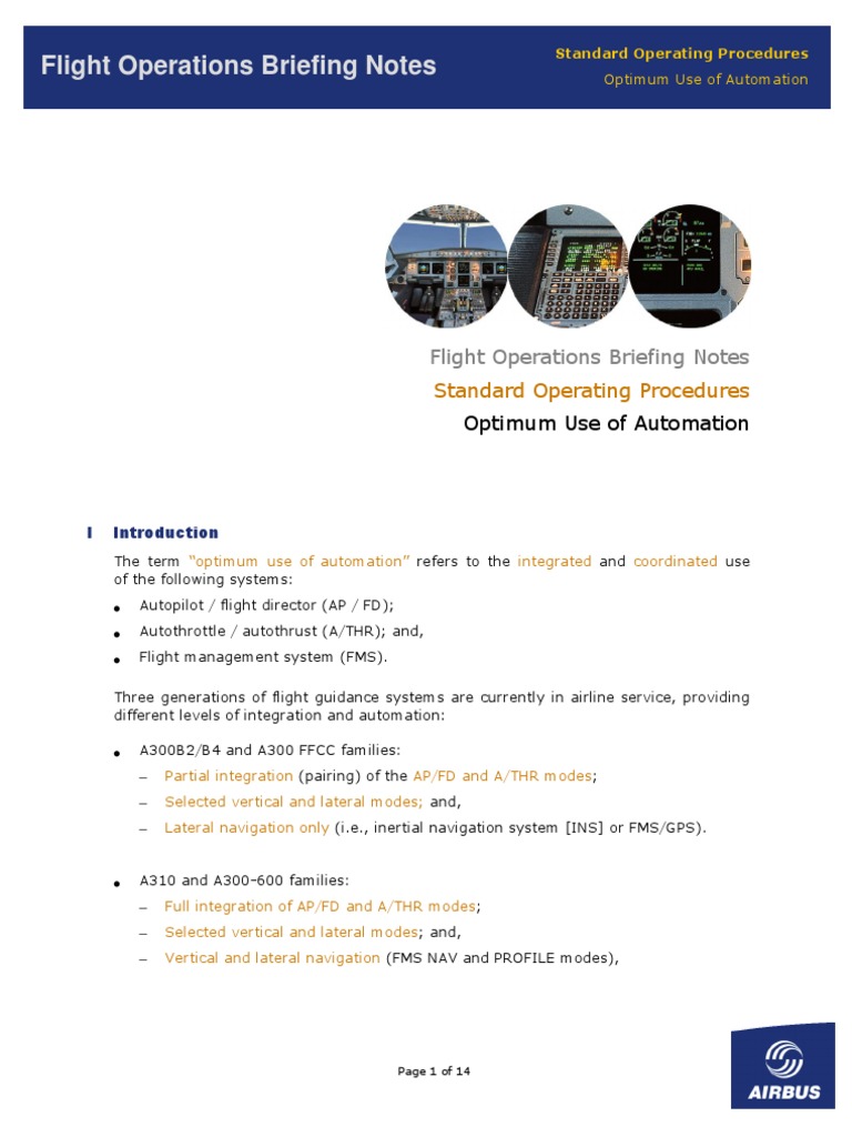 AirbusSafetyLib - FLT - OPS - SOP - SEQ02 - Optimum Use of Automation ...