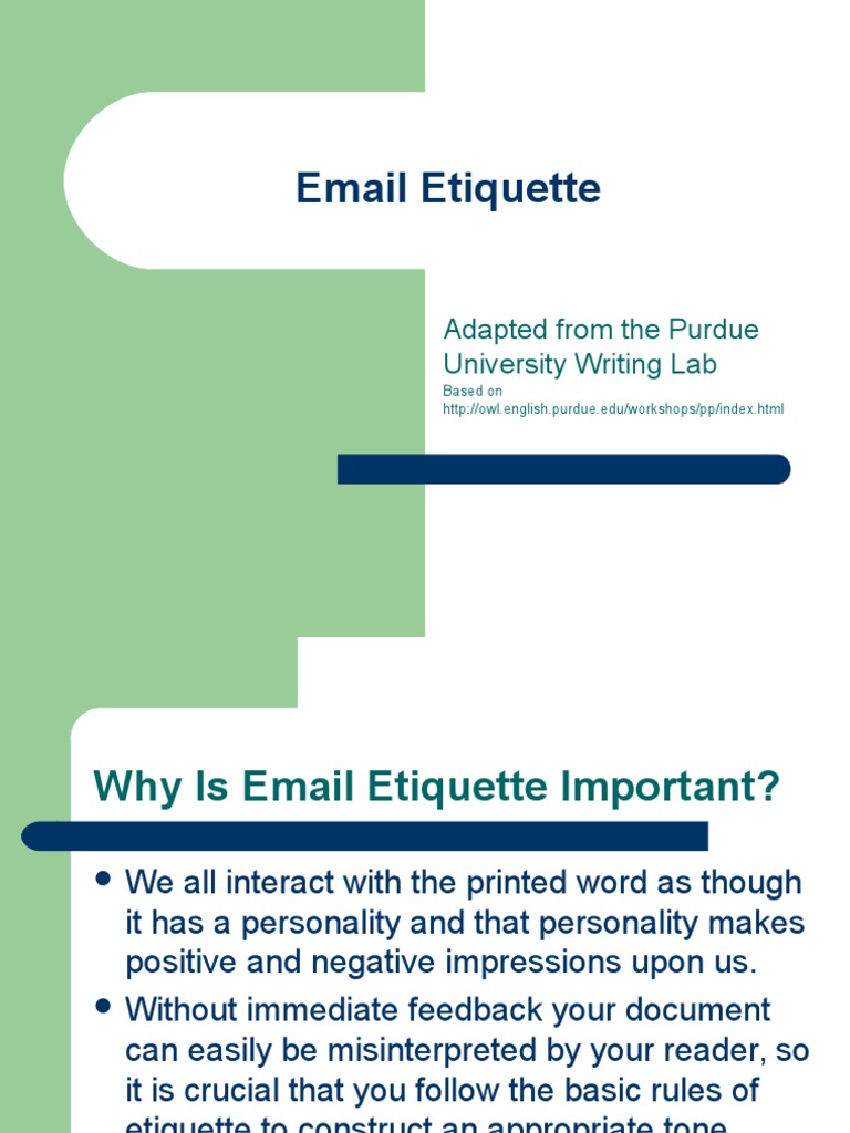 Email Etiquette | Etiquette | Email