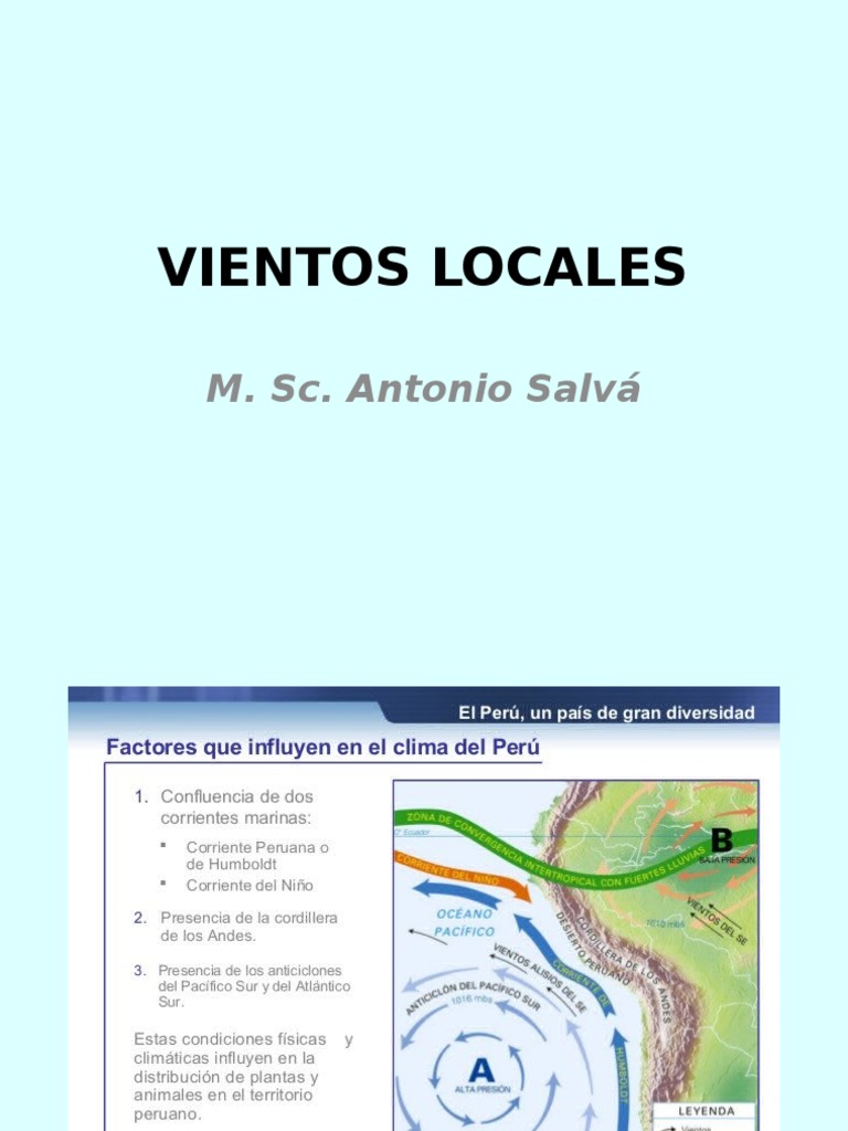 Vientos Locales en Perú: Tipos y Ejemplos | PDF