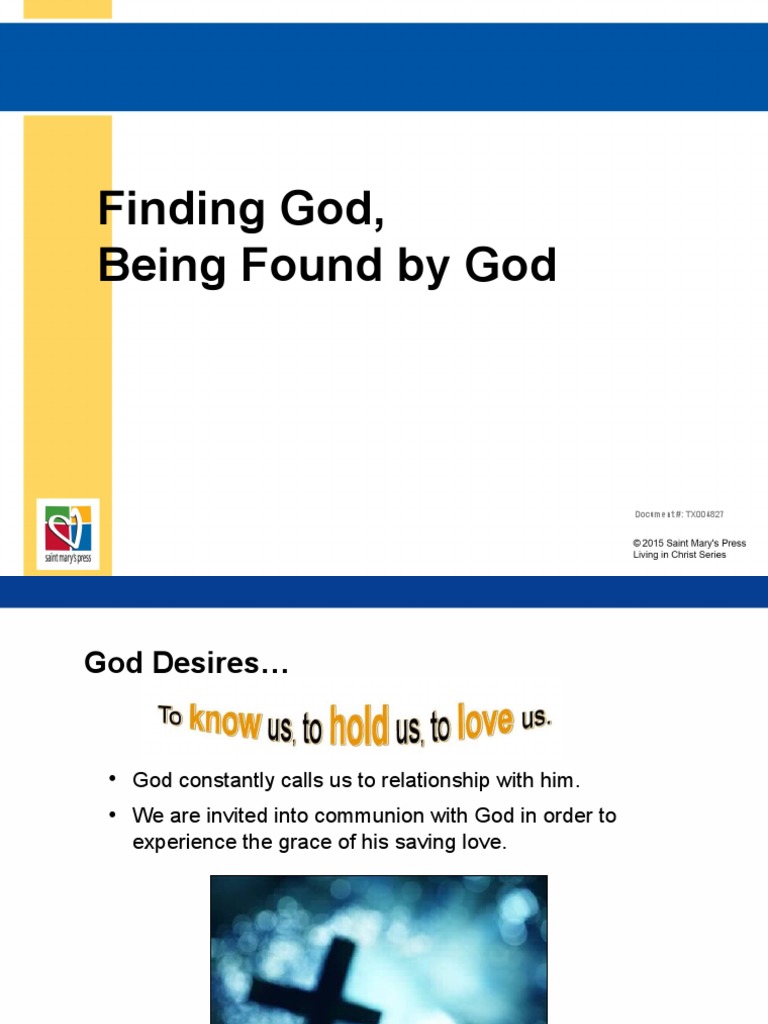 Finding God, Being Found by God: Document #: TX004827 | PDF | Existence ...