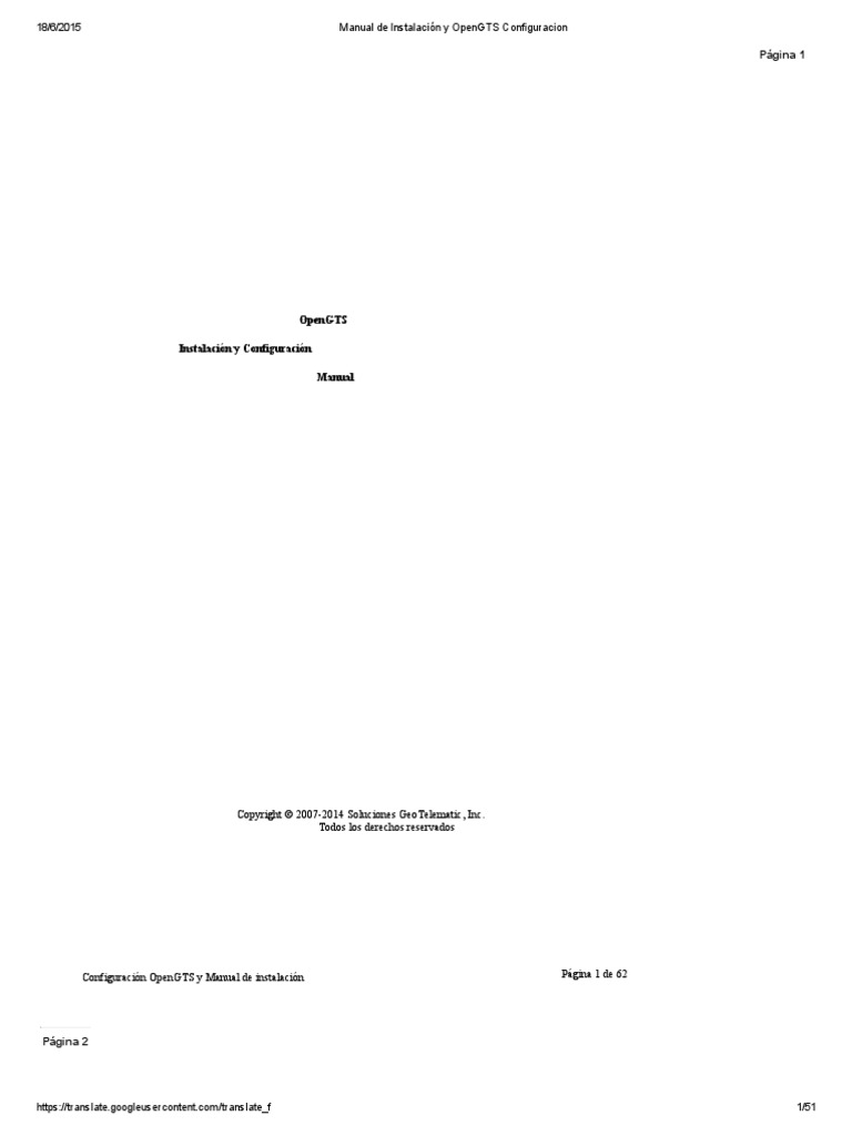 Manual de Instalación y OpenGTS Configuracion | PDF | Java (lenguaje de ...