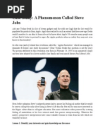 Steve Jobs Case Study Answer | PDF | Apple Inc. | Steve Jobs