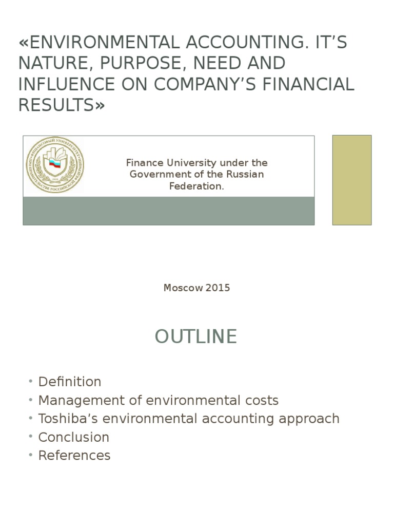 Environmental Accounting | PDF | Management Accounting | Accounting