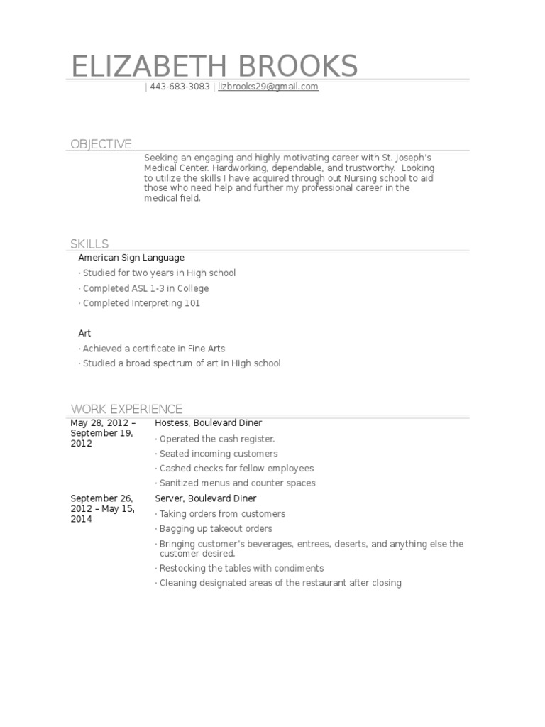 Liz Resume | PDF
