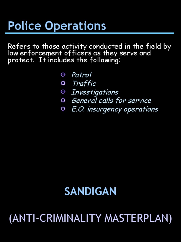 Police Operations | PDF | Military | Police