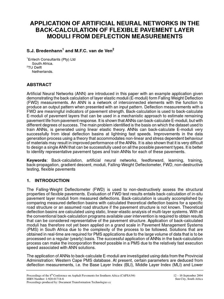 Backcalculation of Layer Moduli | PDF | Teaching Mathematics | Science
