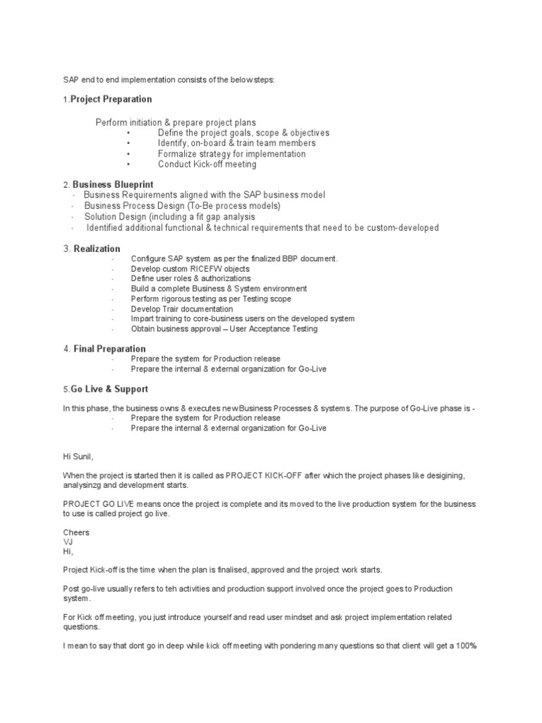 Asap Implementation | PDF | Sap Se | Business Process