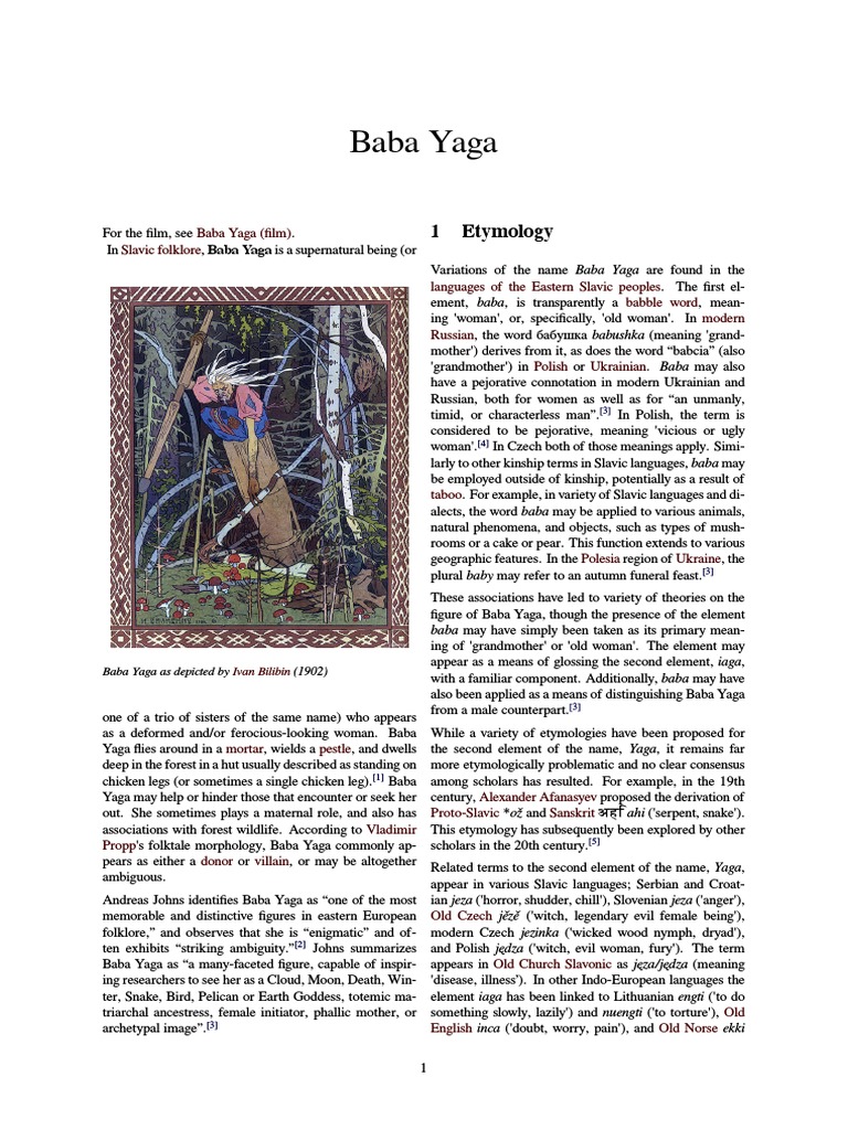 Baba Yaga | PDF | Slavs